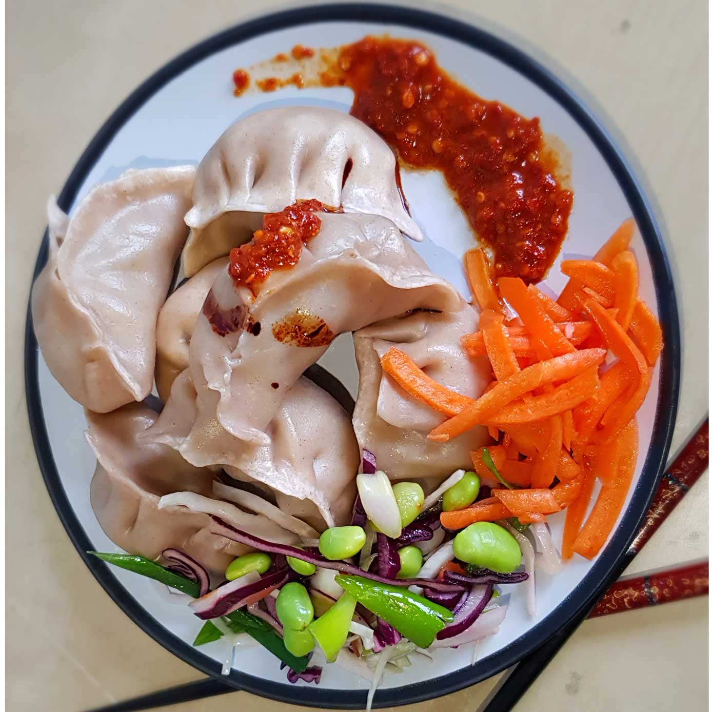 Kar Sha Vegan Momos - Vegetarian Momos - Momo-Bar